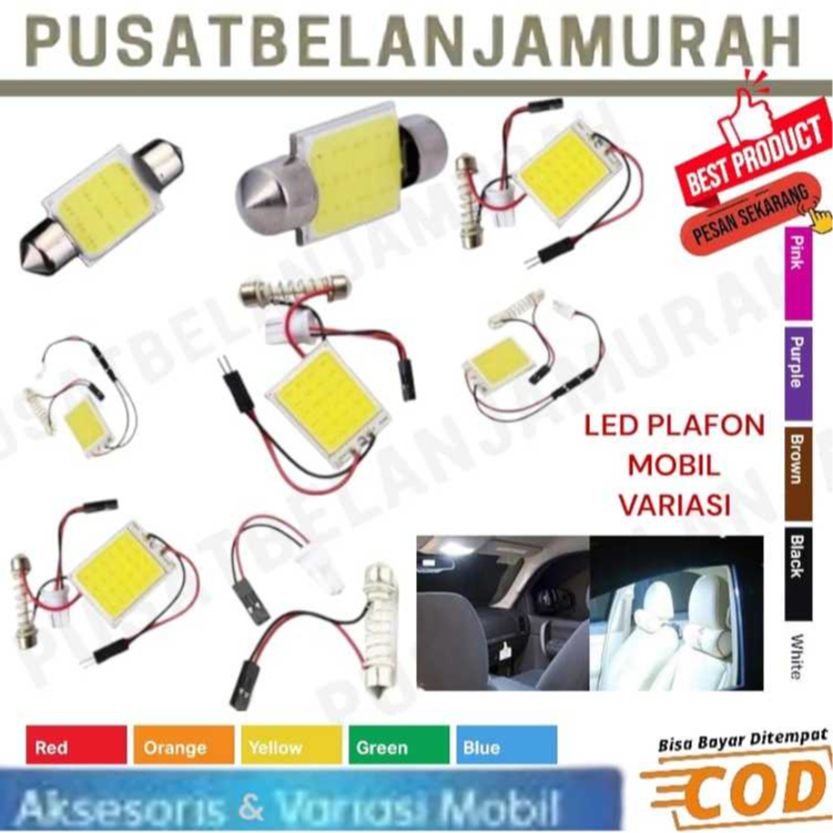 Jual Lampu LED Kabin LED Plafon ( led kabin plafon Festoon Mobil 12 COB ...