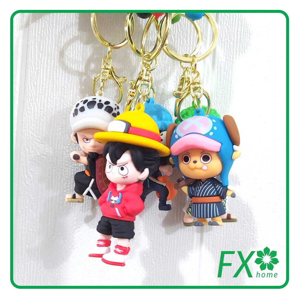 Jual Gantungan Kunci 3D Karakter Tali Strap Kaitan - ONE PIECE | Shopee ...