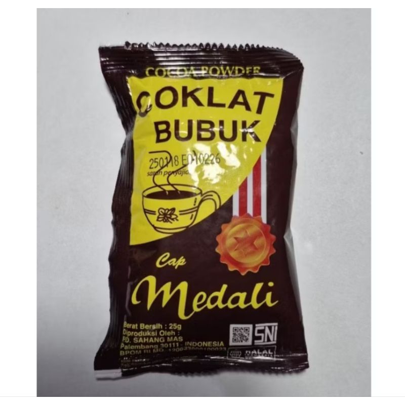 Jual COKLAT BUBUK/ COKLAT BUBUK COCOA POWDER cap MEDALI per 1bungkus ...
