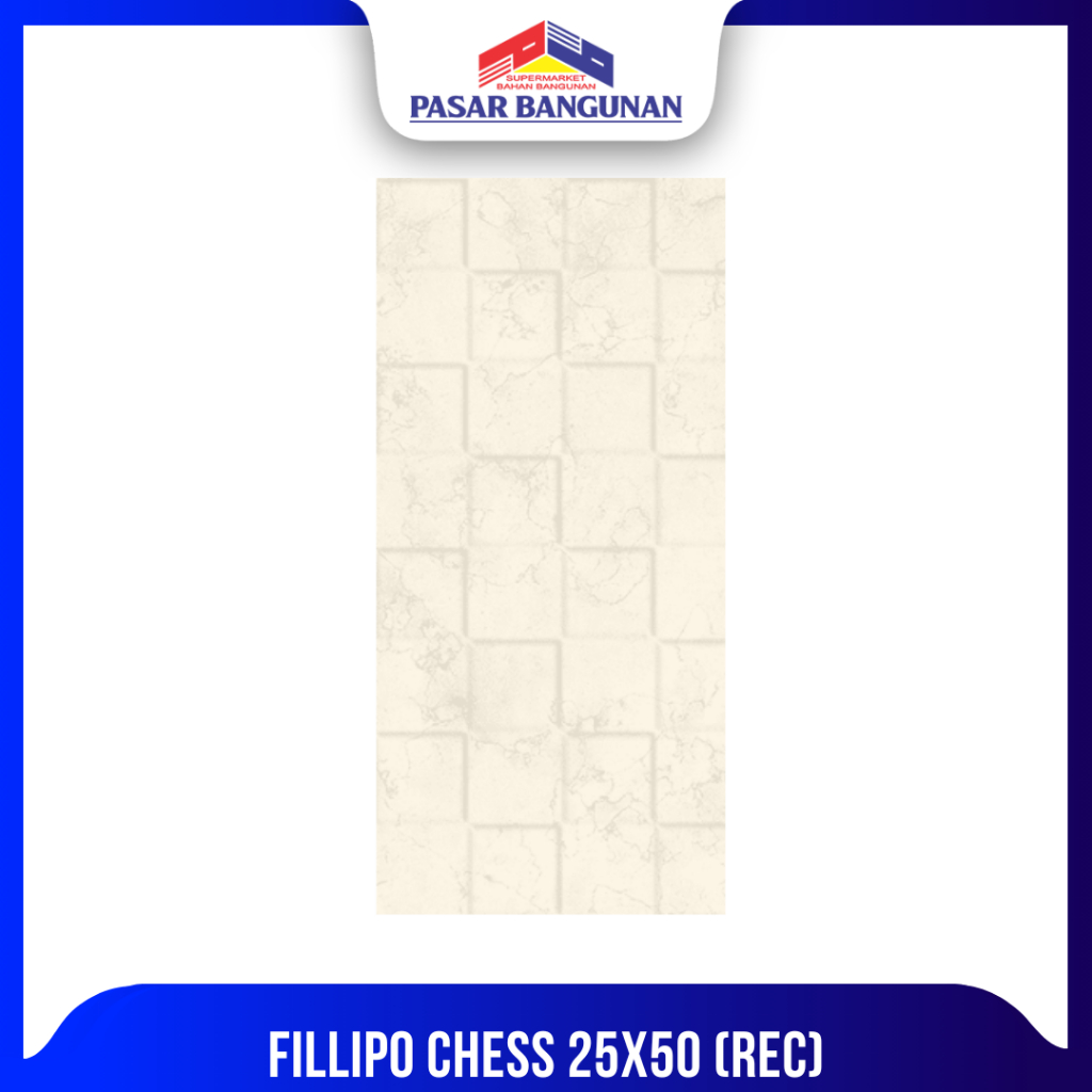 Jual KERAMIK HABITAT FILLIPO CHESS 25X50 (REC) | Shopee Indonesia