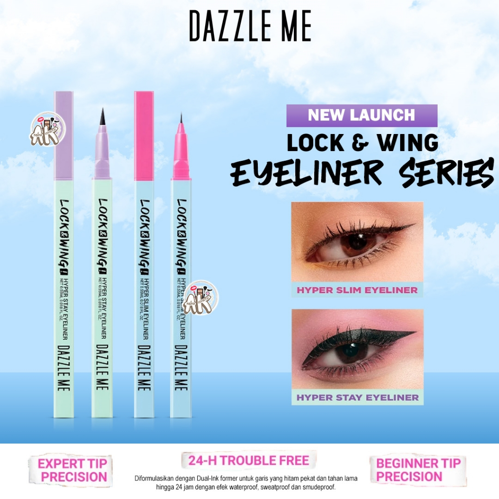 Jual DAZZLE ME LOCK & WING! DUO EYELINER SERIES ( HYPER STAY & HYPER SLIM ) | Shopee Indonesia