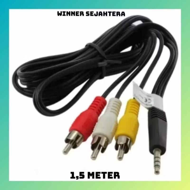 Jual Kabel RCA 3 IN 1 Panjang 1,5 Meter | Shopee Indonesia