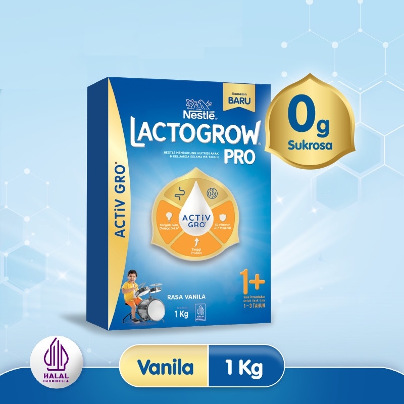 Jual Nestlé LACTOGROW 3 / LACTOGROW PRO 1 Vanila (1-3 Tahun) 1 Kg ...