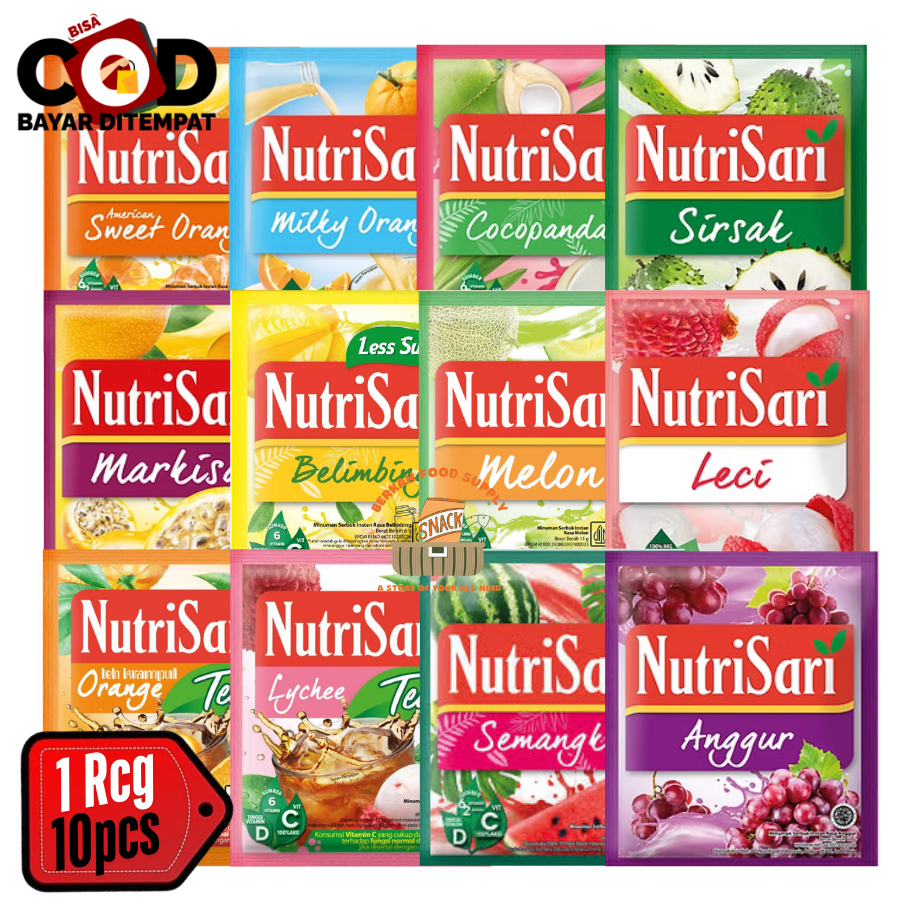 Jual [ BERKAH ] Nutrisari Renceng Isi 10 Sweet Manggo Lychee Cocopandan ...