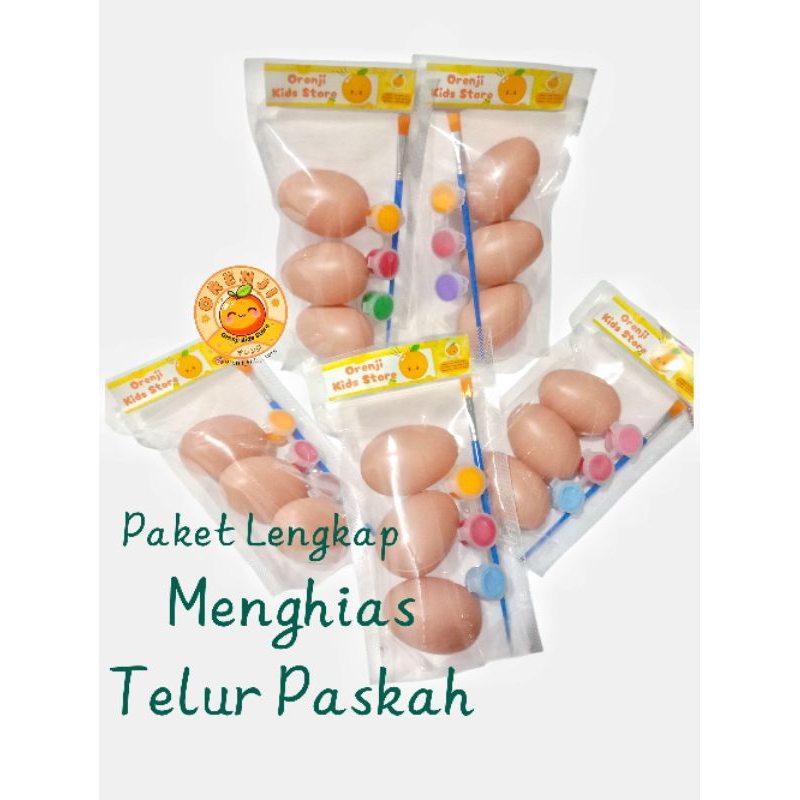 Jual Paket Lengkap Telur Plastik / Kerajinan anak / Bahan menghias ...