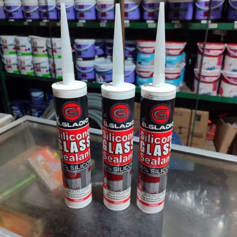 Jual Lem Sealent Tembak Silicont 300ml - Lem Silicone El Gladio 300ml ...