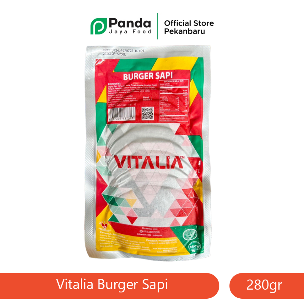 Jual Vitalia Burger Sapi 280 Gram | Shopee Indonesia