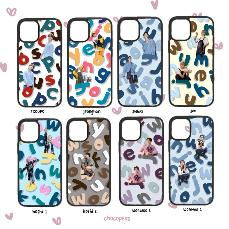 Jual alphabet phone case seventeen ed - chocopeas | Shopee Indonesia