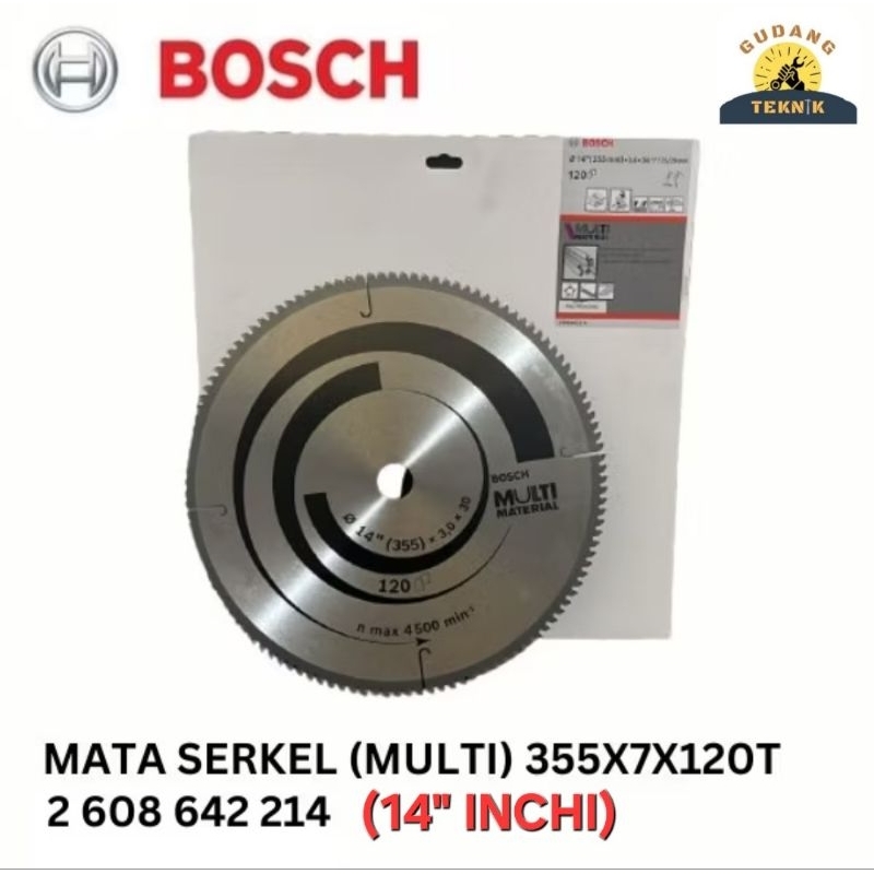 Jual Bosch Mata Serkel (14" Inchi) (Multi) 355x7x120T (2 608 642 214 ...