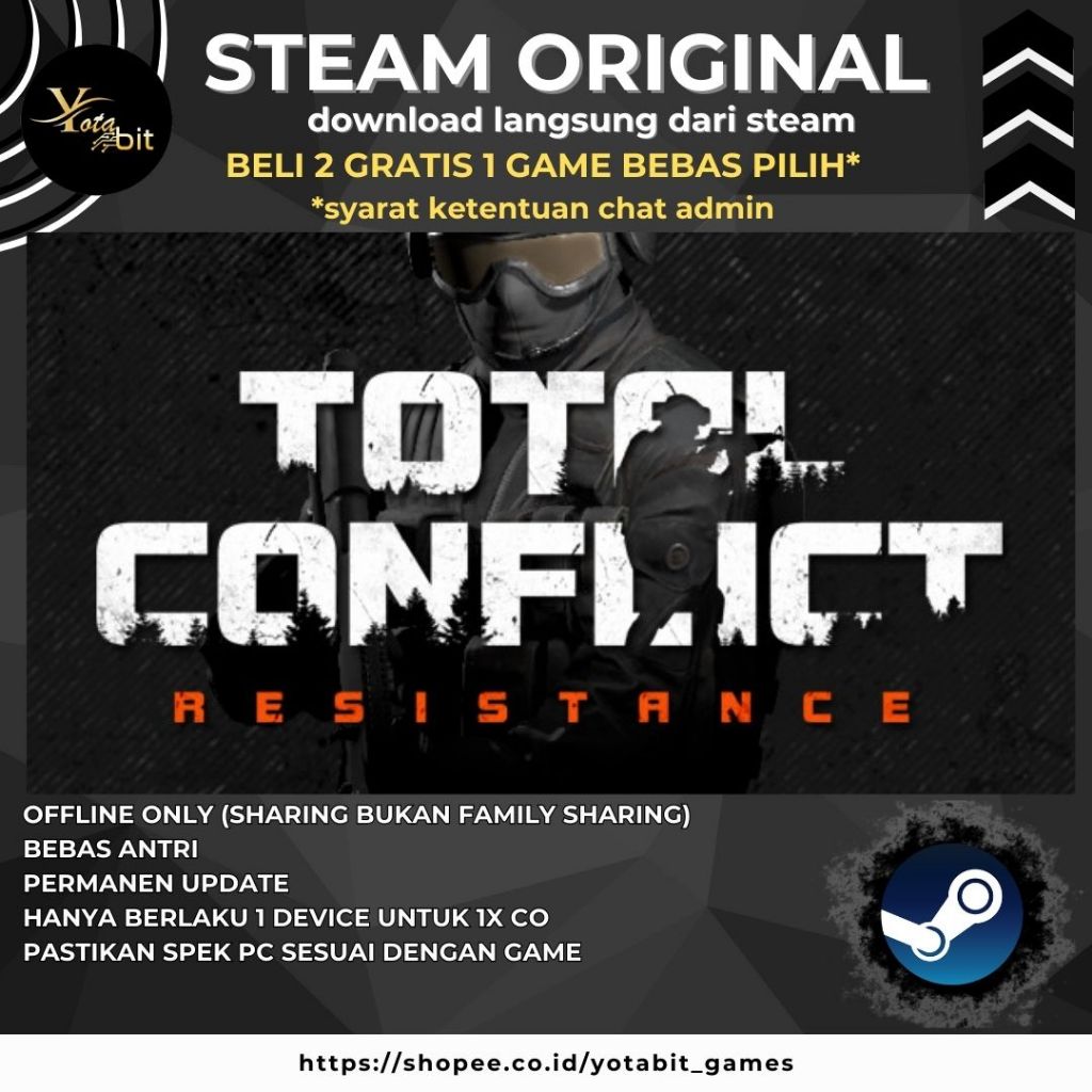 Jual Total Conflict: Resistance PC Sharing Original Offline | Shopee Indonesia