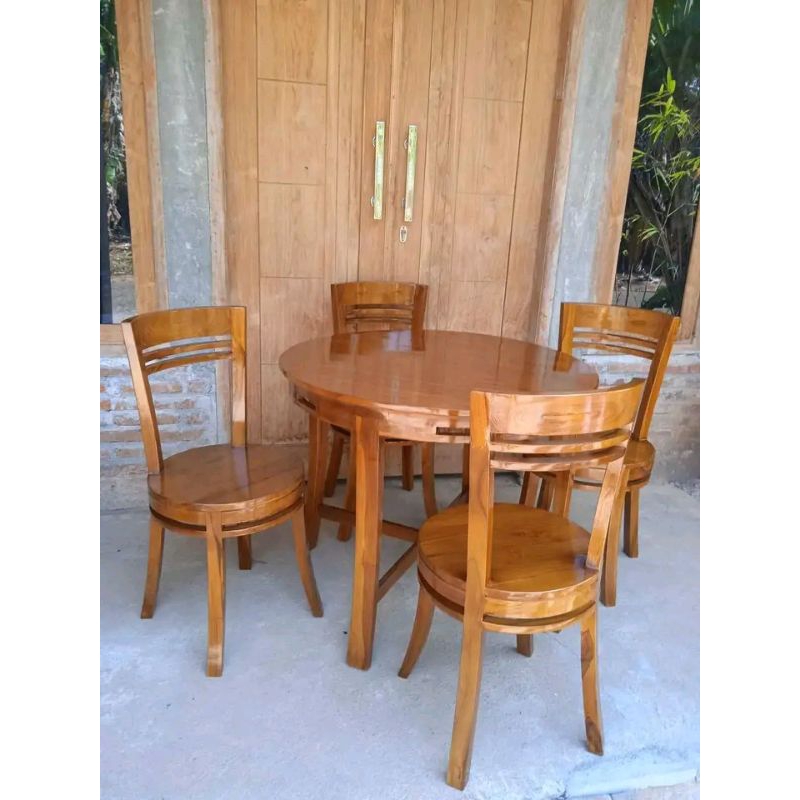 Jual meja makan jati tua meja makan minimalis jati meja makan custom kursi makan jati tua kursi ...