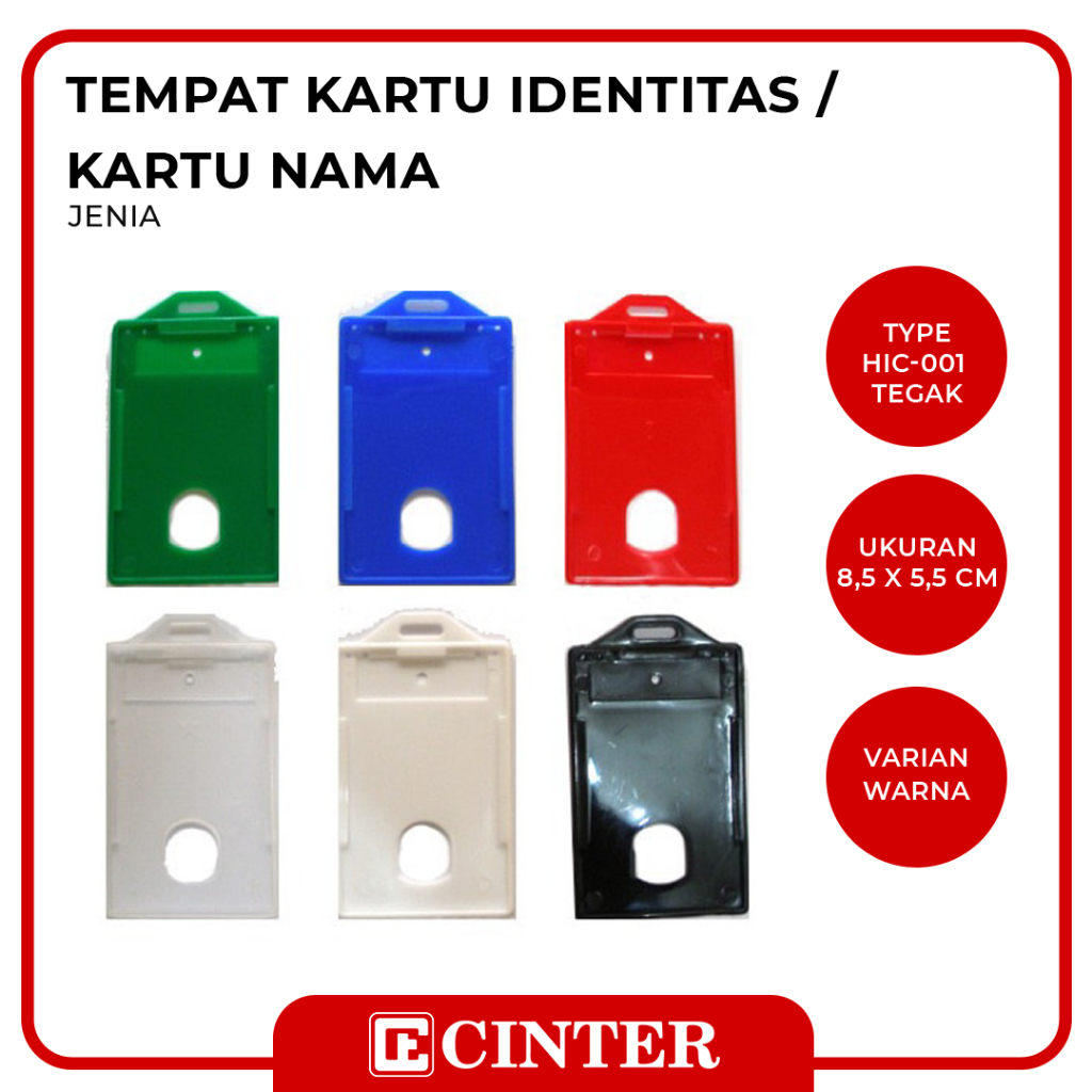 Jual JENIA - TEMPAT KARTU IDENTITAS / KARTU NAMA/ TEMPAT PAPAN NAMA ...