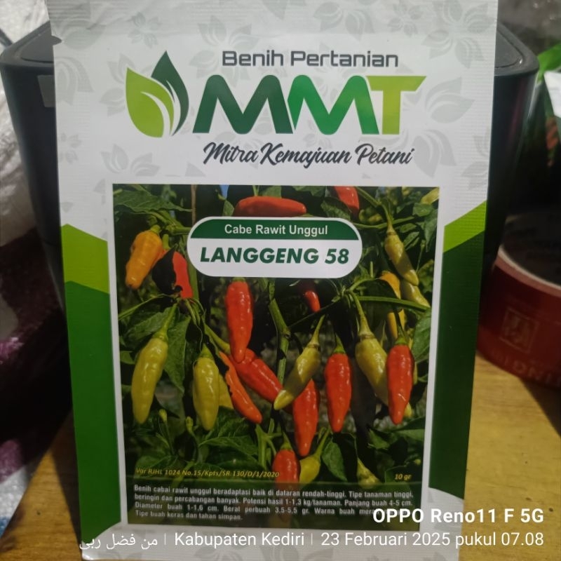 Jual Benih cabai Rawit LANGGENG 58 dr MMT Kemasan original pabrik ...