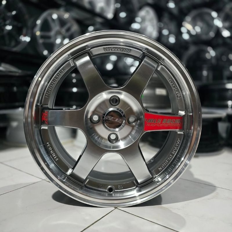 Jual velg racing mobil r16 VOLKRAYS TE37 PCD 4X100 LEBAR 7 RING 16 untuk mobil brio jazz city ...