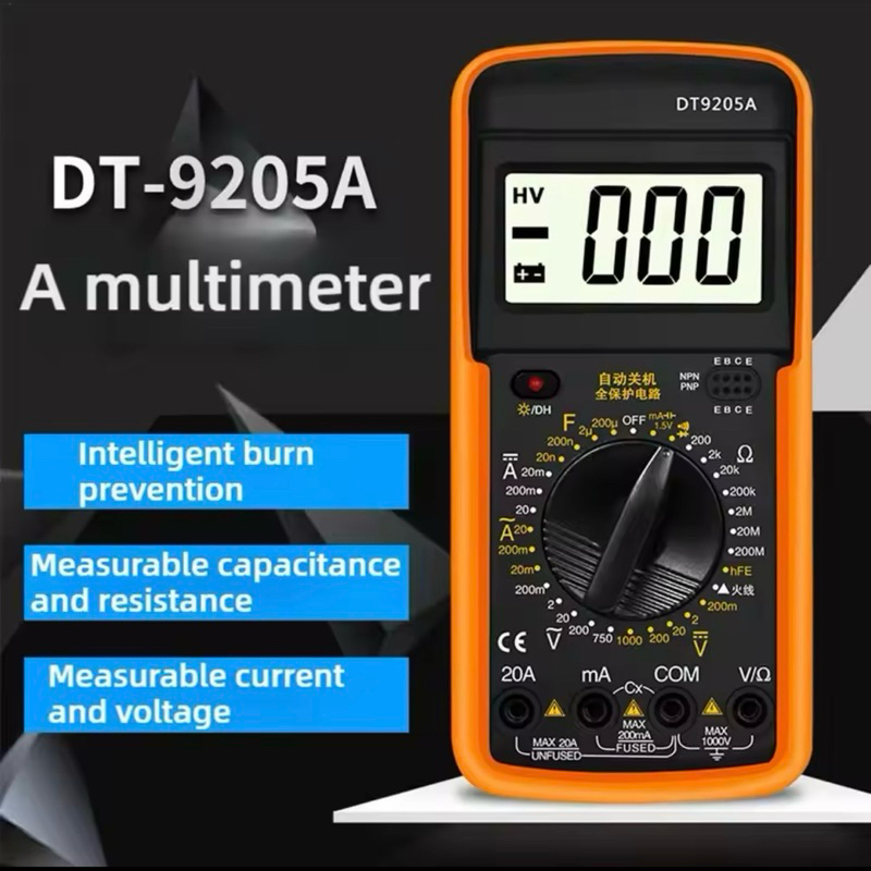 Jual Digital Clamp Meter DT9205A / Tang Ampere Digital DT9205A | Shopee Indonesia