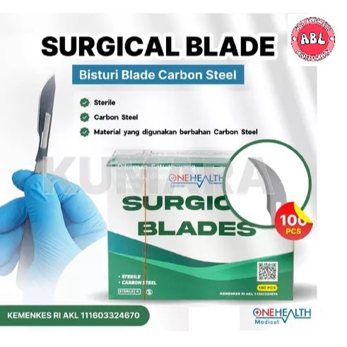 Jual Surgical Blade Onehealth Bisturi Mess No.11,12,15,21,22,23 Box isi ...