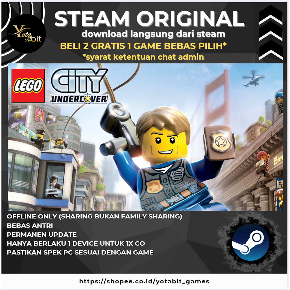 Jual Lego City Undercover Game PC Sharing Original Offline | Shopee ...