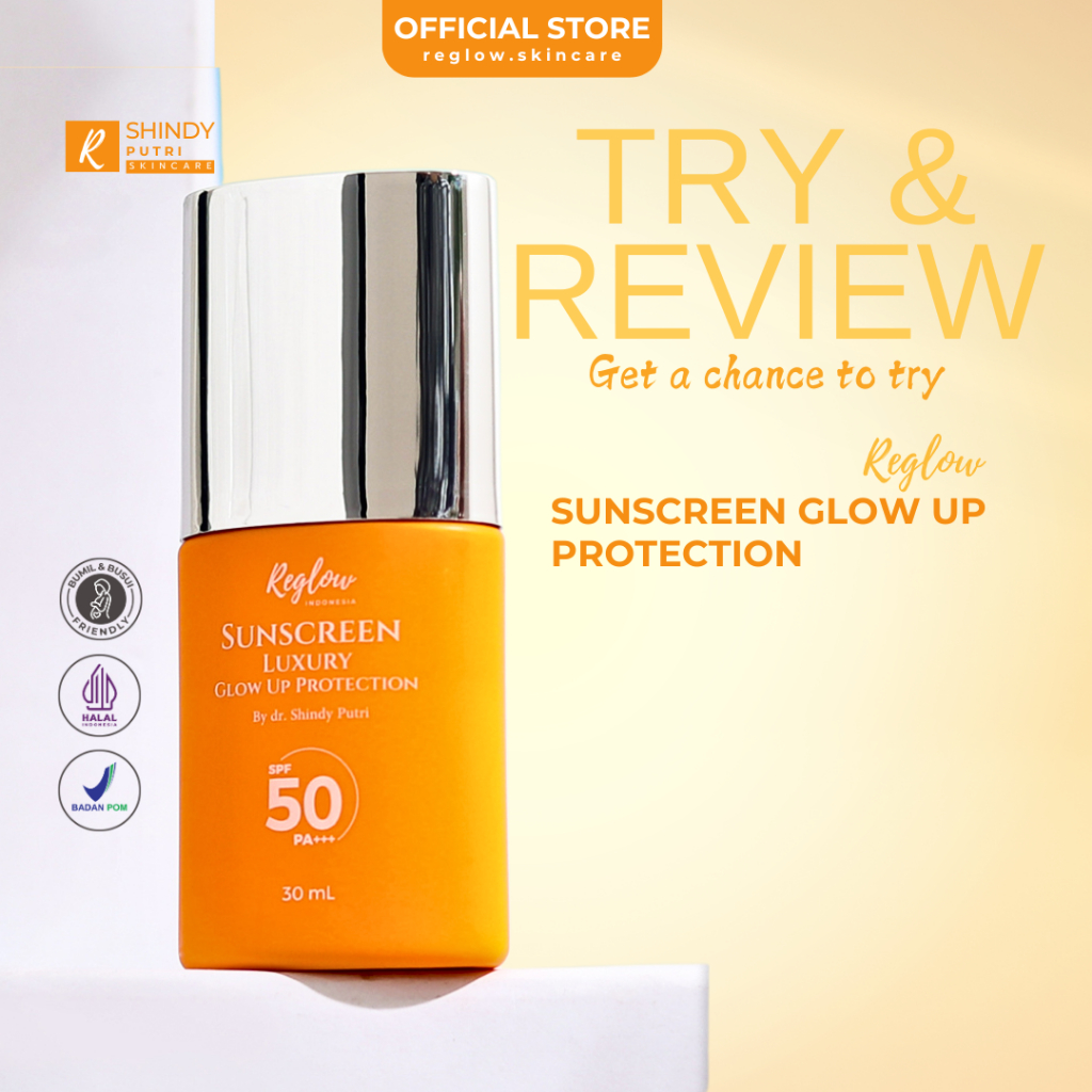 Jual Reglow Sunscreen Luxury Glow Up Protection | Sun Blok | UVB UVA ...