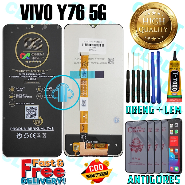 Jual LCD TOUCHSCREEN VIVO Y76 5G LAYARSENTUH ORIGINAL ORI ALL MEREK ...