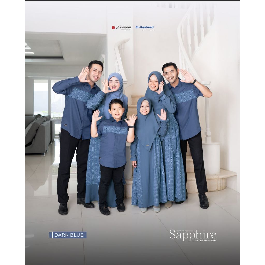 Jual YASMEERA Sarimbit 2025 Sapphire Series Warna Dark Blue | Shopee ...