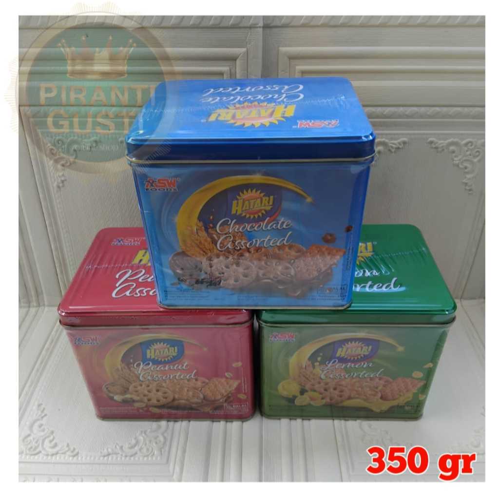 Jual Hatari biskuit all varian kemasan kaleng 350gr,peanut assorted ...