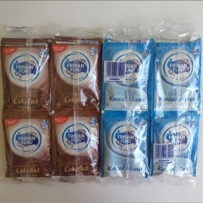 Jual Susu Kental Manis Frisian Flag Renteng isi 6 Susu Bendera Putih ...