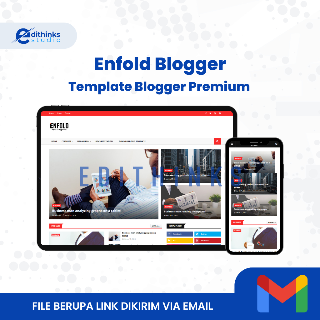 Jual Template Blogger Enfold | Template Blogger Premium | Shopee Indonesia