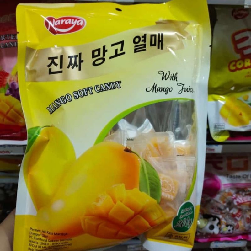 Jual NARAYA PERMEN JELLY MANGGA 200gram DURIAN BUAH-BUAHAN | Shopee ...