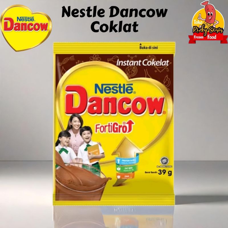 Jual Nestle Dancow FortiGrow Instant Coklat 38 gram isi 10 (1 Renteng ...