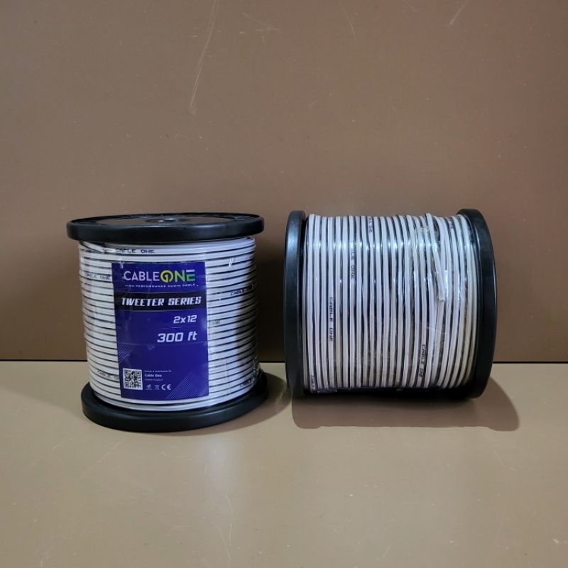 Jual KABEL ONE 2 JALUR KABEL TWEETER PANJANG 30 FT / 90 METER / 1 ROLL | Shopee Indonesia