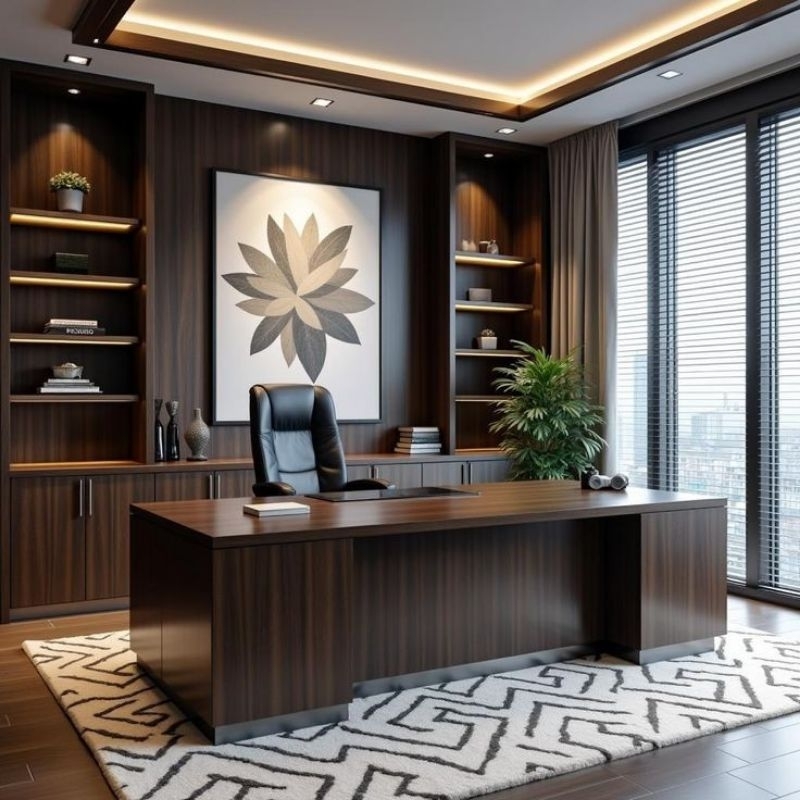 Jual Meja Direktur Modern Minimalis Hpl / Meja Kerja Kantor Pimpinan ...