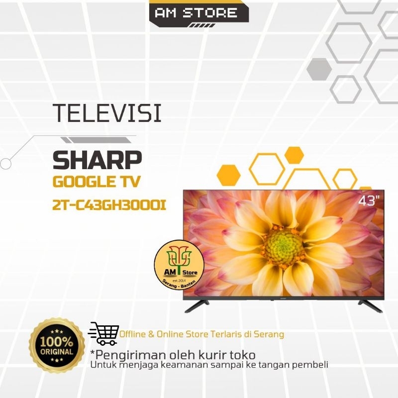 Jual SHARP ANDROID Google TV 2T-C43GH3000I | Shopee Indonesia