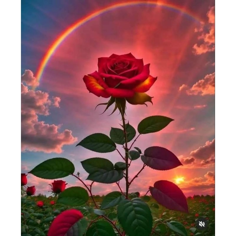 Jual poster cetak jumbo bunga mawar hiasan dinding bunga mawar macam ...