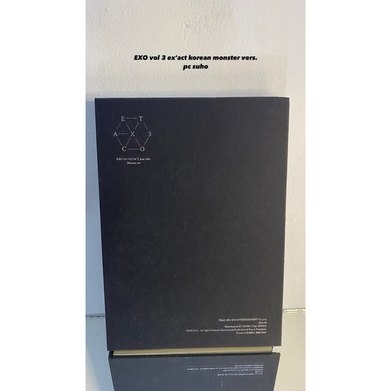 Jual OFFICIAL ALBUM EXO VOL 3 EX'ACT KOREAN MONSTER VERS PC SUHO ...