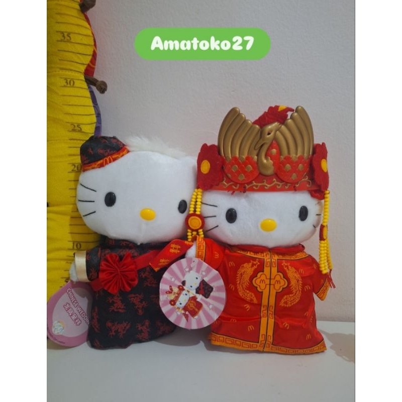 Jual Boneka hello kitty couple korea dan chinese wedding new tag ...