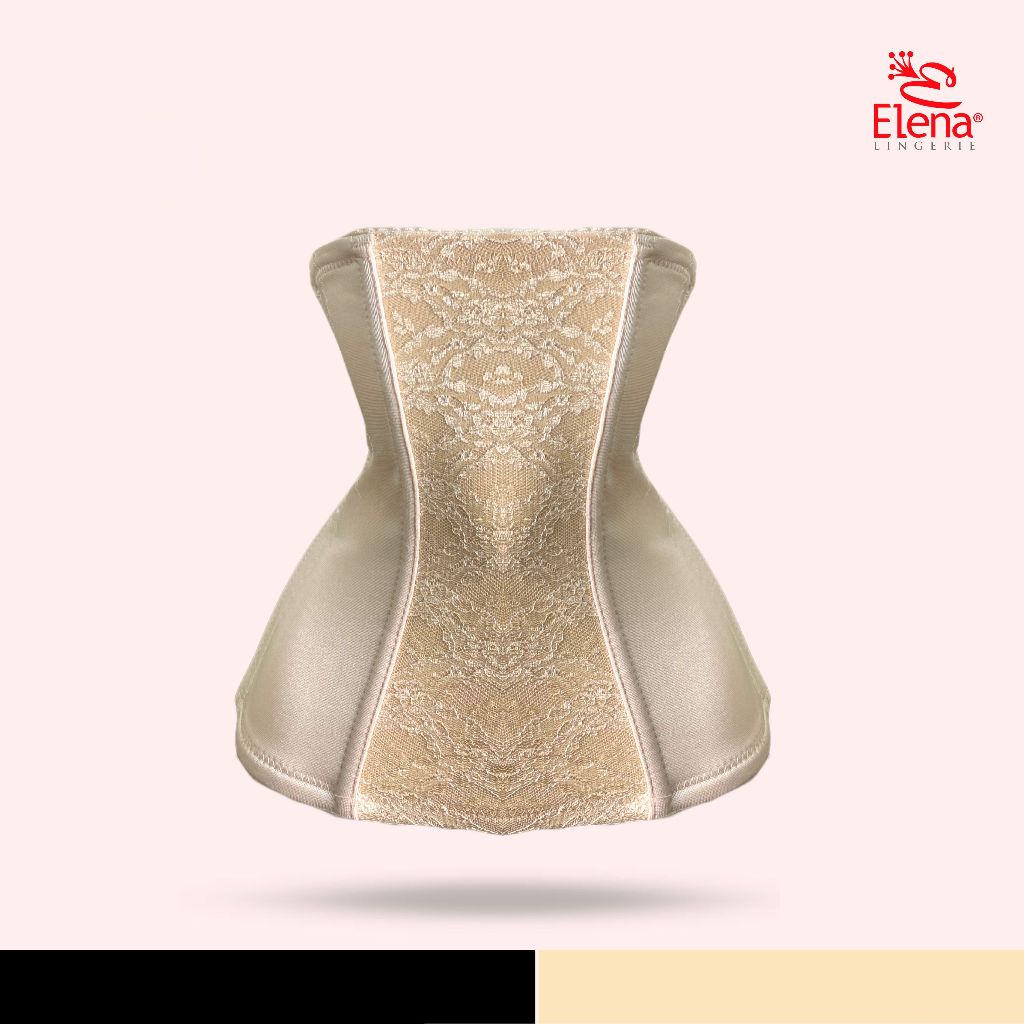Jual Elena Korset Shaper Stagen 6 Tulang Renda Penyangga Wanita Pengecil Pinggang E 11001 ...