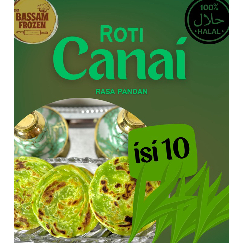 Jual ROTI CANAI PANDAN 10pcs / ROTI MARYAM / ROTI CANE / ROTI KONDE ...