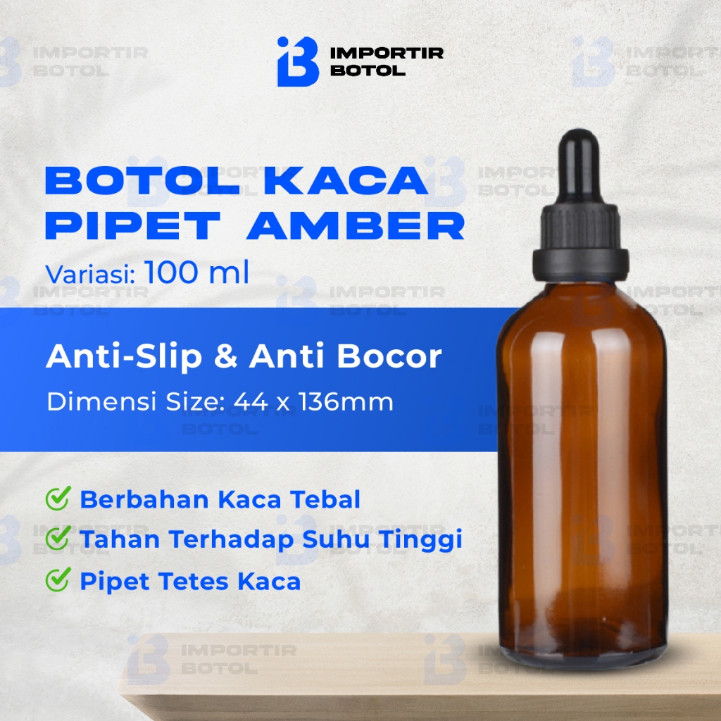Jual IMPORTIR BOTOL Botol Pipet Kaca Amber | Shopee Indonesia