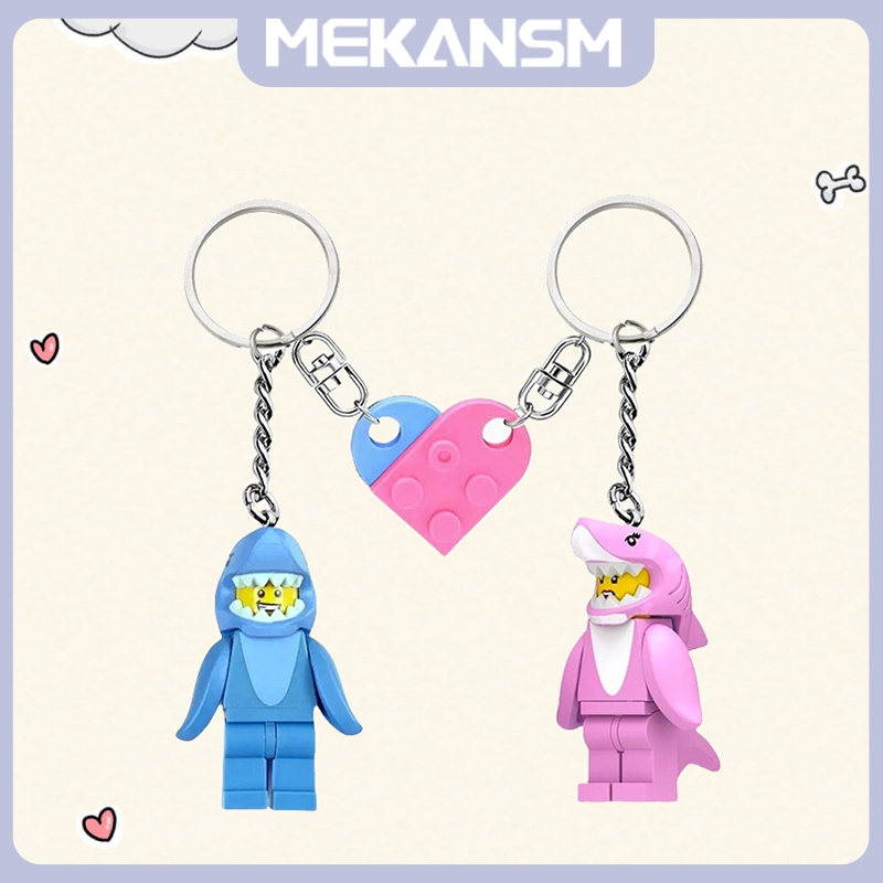 Jual MEKANSM 2 Pcs Couple Keychain Minifigure Fairy Batman & Batman ...