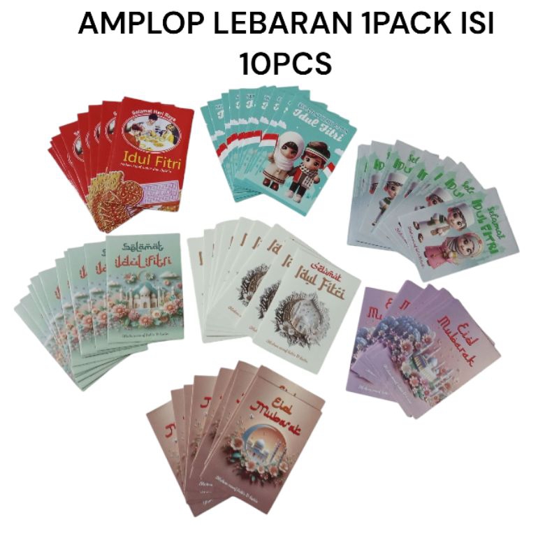 Jual AMPLOP HARI RAYA LEBARAN IDUL FITRI 2025 (1PACK ISI 10PCS) AMPLOP ...