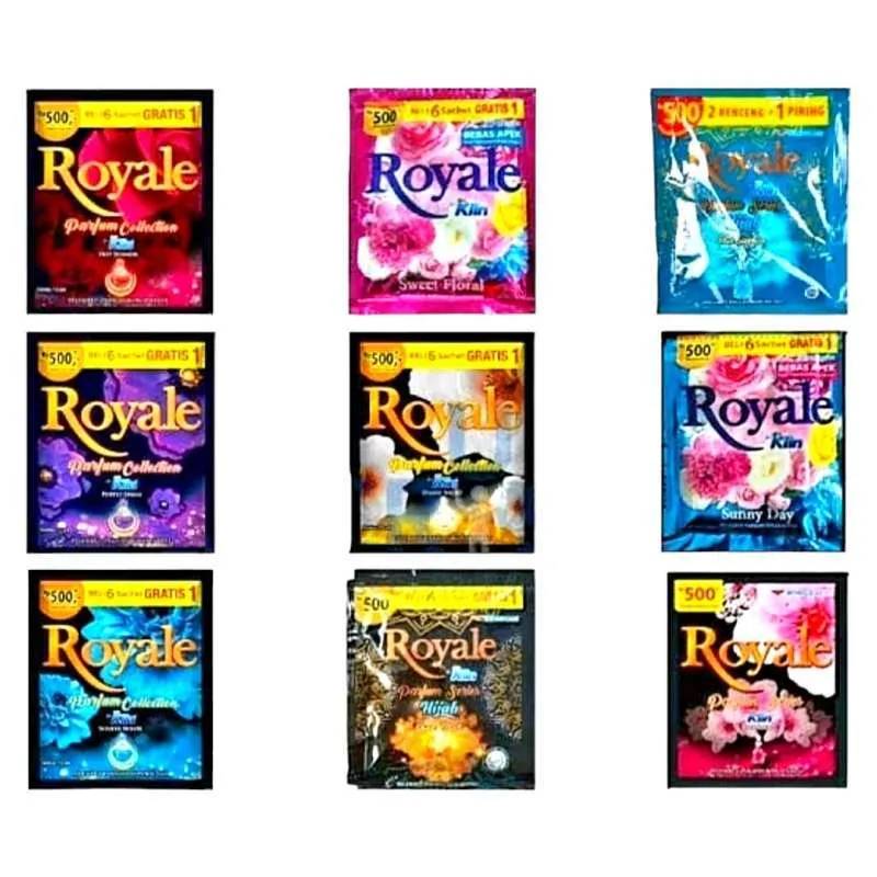 Jual ROYALE 13 ML X 12 SACHET SOFTENER PEWANGI PAKAIAN RENCENG SWEET ...