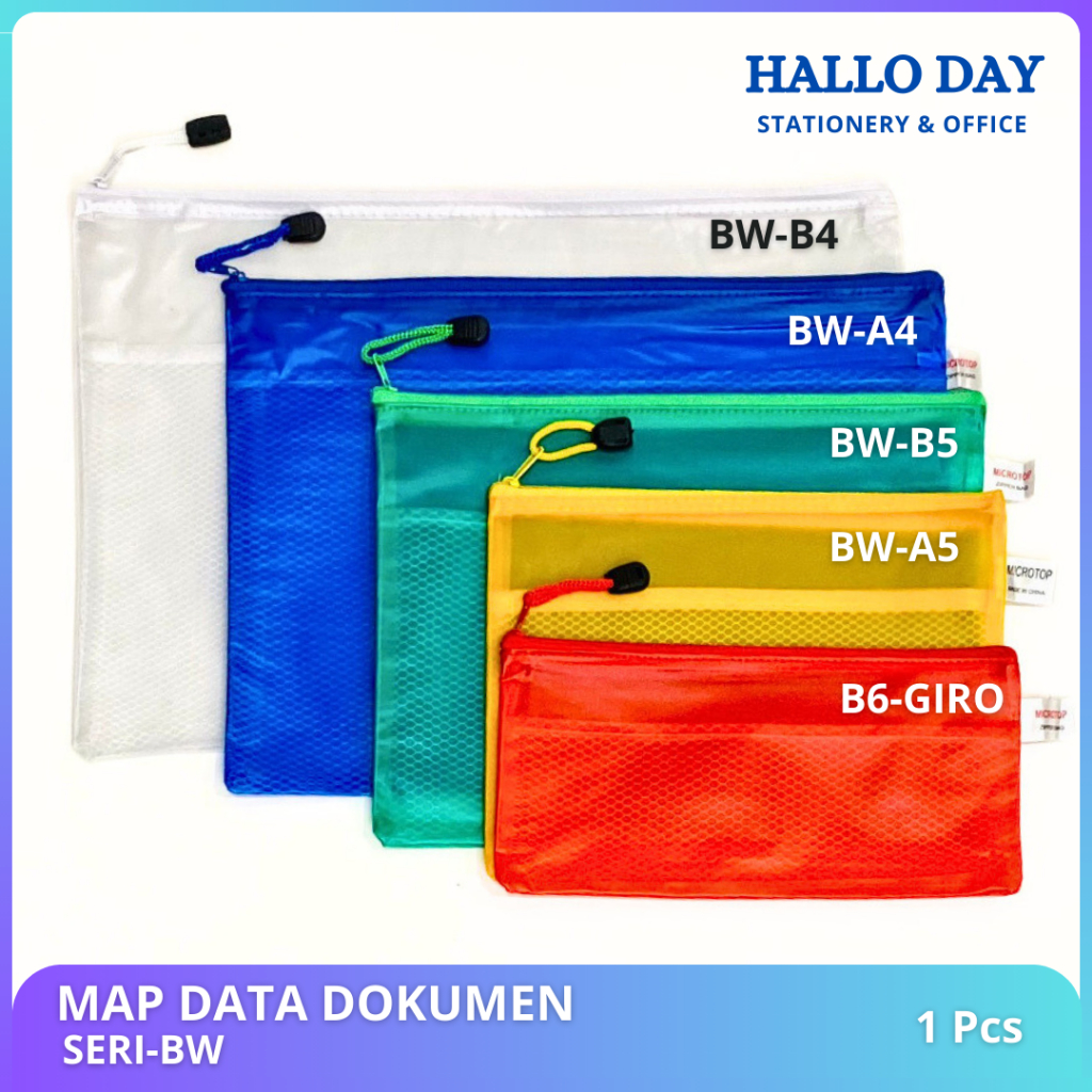 Jual HD Pouch Dokumen Dompet Make up Dompet Tas Map Sekolah Office ...