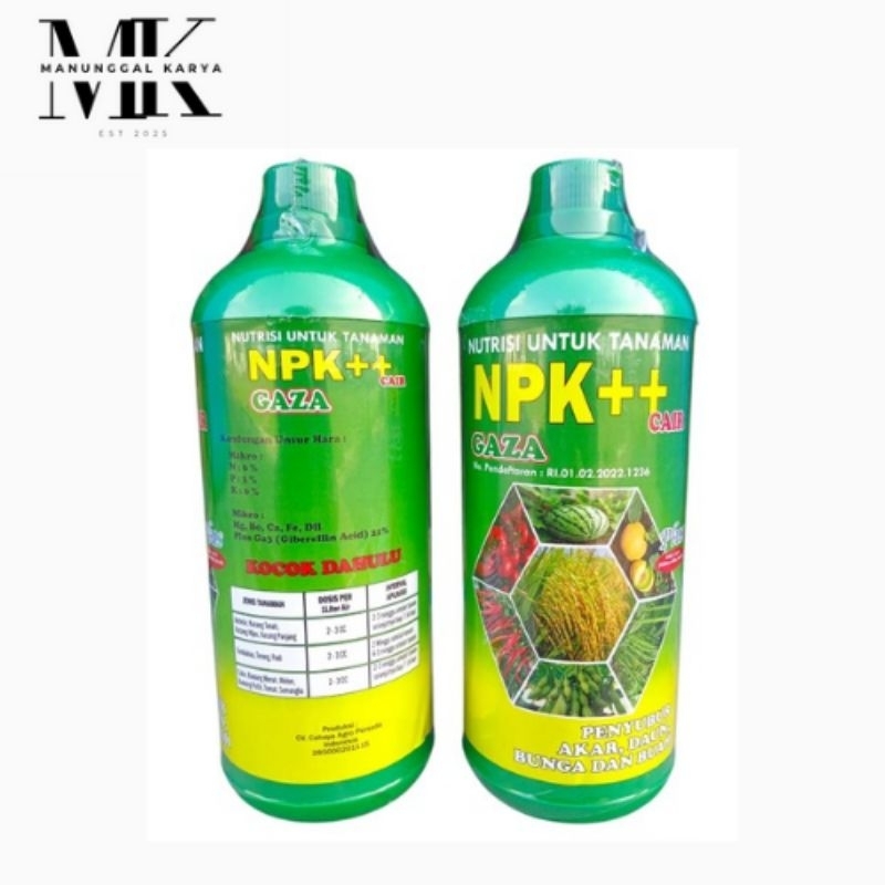 Jual PUPUK CAIR NPK ++ NUTRISI TANAMAN PENYUBUR AKAR DAUN BUNGA DAN BUAH 1 LITER | Shopee Indonesia