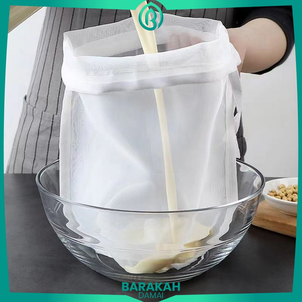 Jual Kain Saringan Praktis Transparan / Kain Peras Penyaring Susu ...