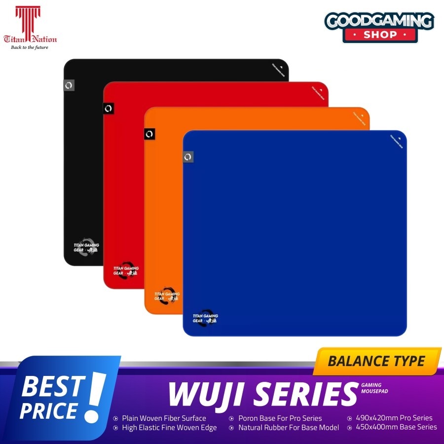 Jual Titan Nation Wuji Pro Gaming Mouse Pad Customized FPS Rubber ...