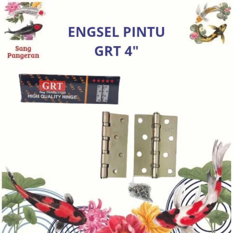 Jual Engsel Pintu Jendela Tebal Engsel Bearing Tebal Grt 4" | Shopee ...