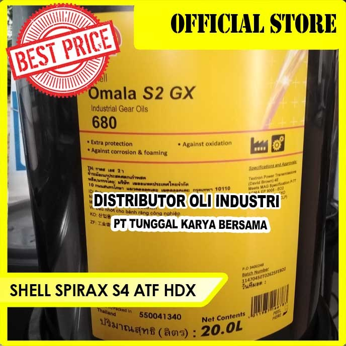 Jual SHELL OMALA S2 GX / G 680 ( PAIL 5 LITER ) | Shopee Indonesia