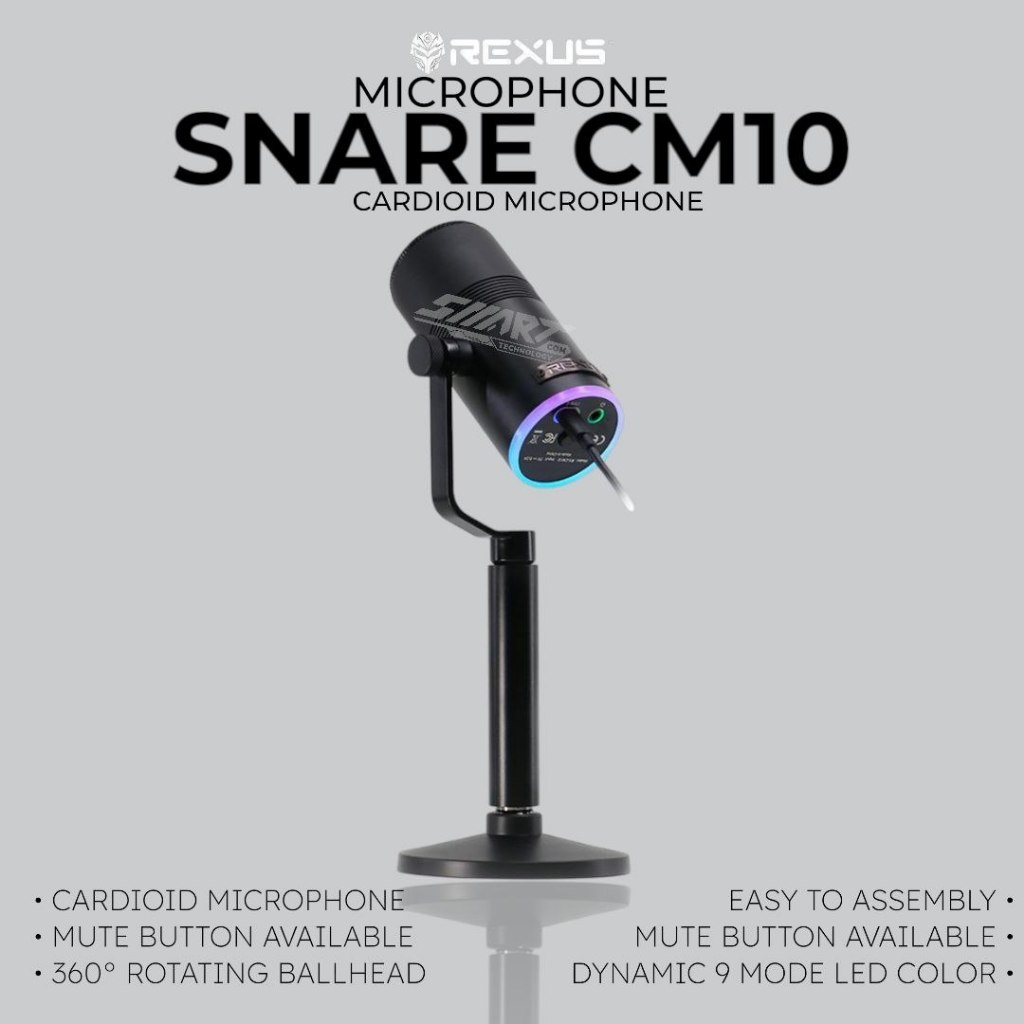 Jual Rexus Microphone Snare CM10 | Shopee Indonesia