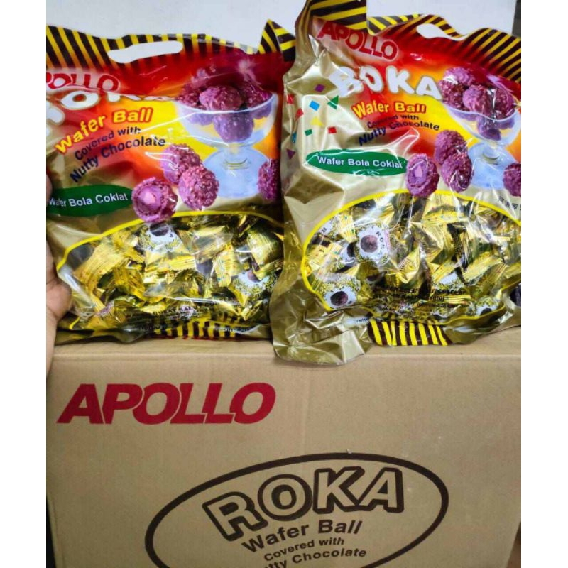 Jual Apollo Roka Wafer Kemasan Besar isi 70pcs | Shopee Indonesia