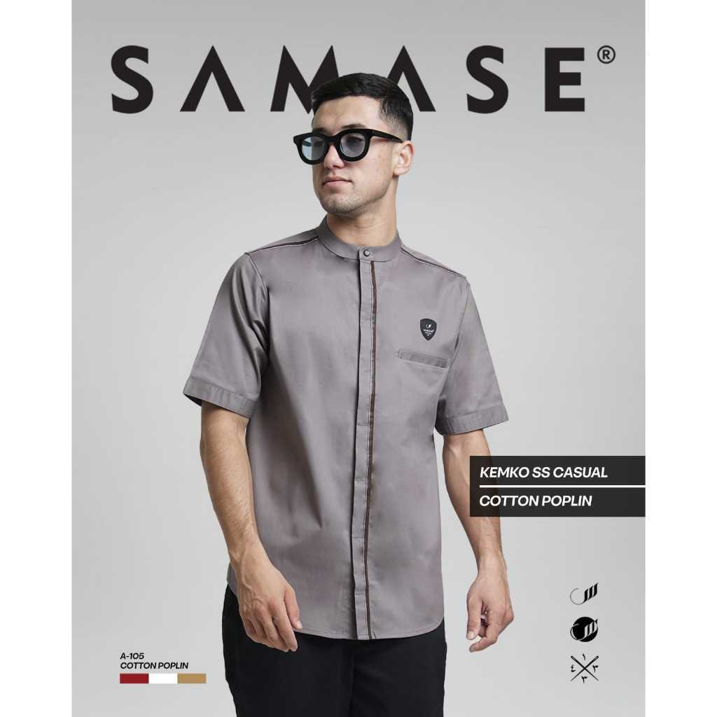 Jual Samase Baju Koko Pria Muslim Dewasa Kemko Kemeja Lengan Pendek ...